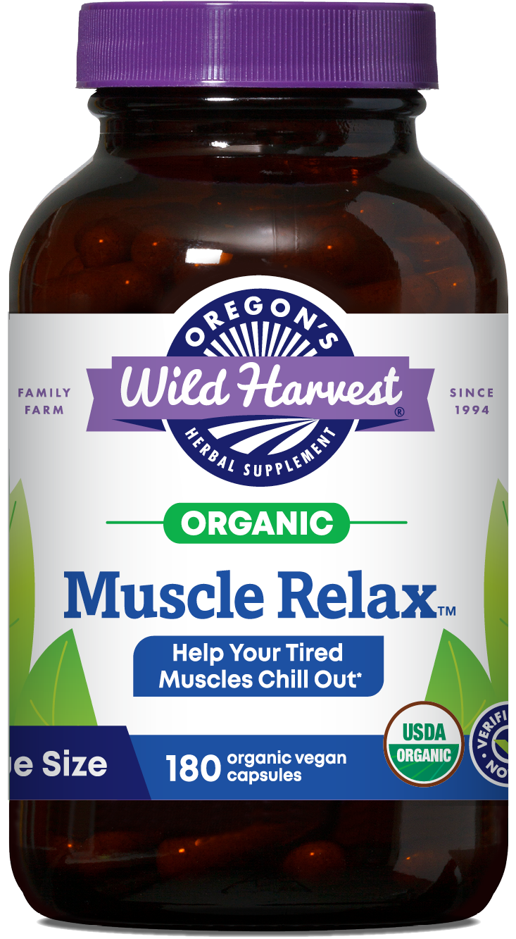 Organic Muscle Relax 180ct Capsules | Oregon's Wild Harvest