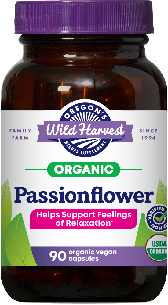Organic Passionflower Capsules | Oregon's Wild Harvest