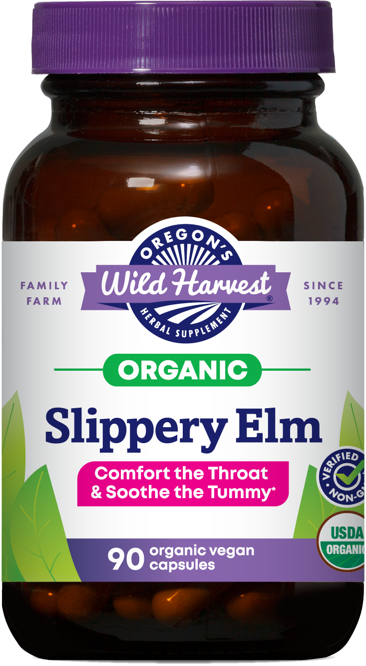 Organic Slippery Elm Capsules | Oregon's Wild Harvest